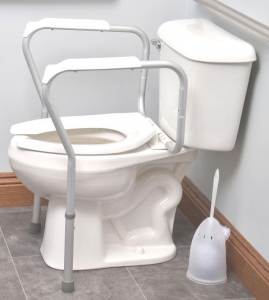Adjustable Aluminum Toilet Safety Rails | Medline Industries, Inc.