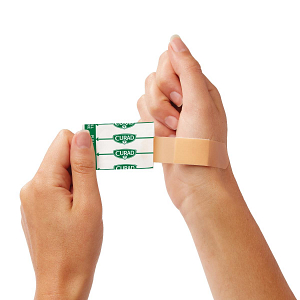 CURAD Quick Strip Plastic Adhesive Bandages | Medline