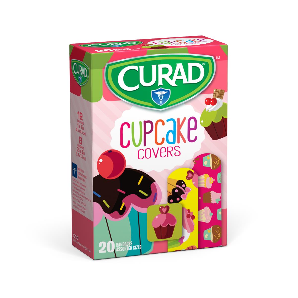 CURAD Cupcake Cover Bandages for Kids | Medline