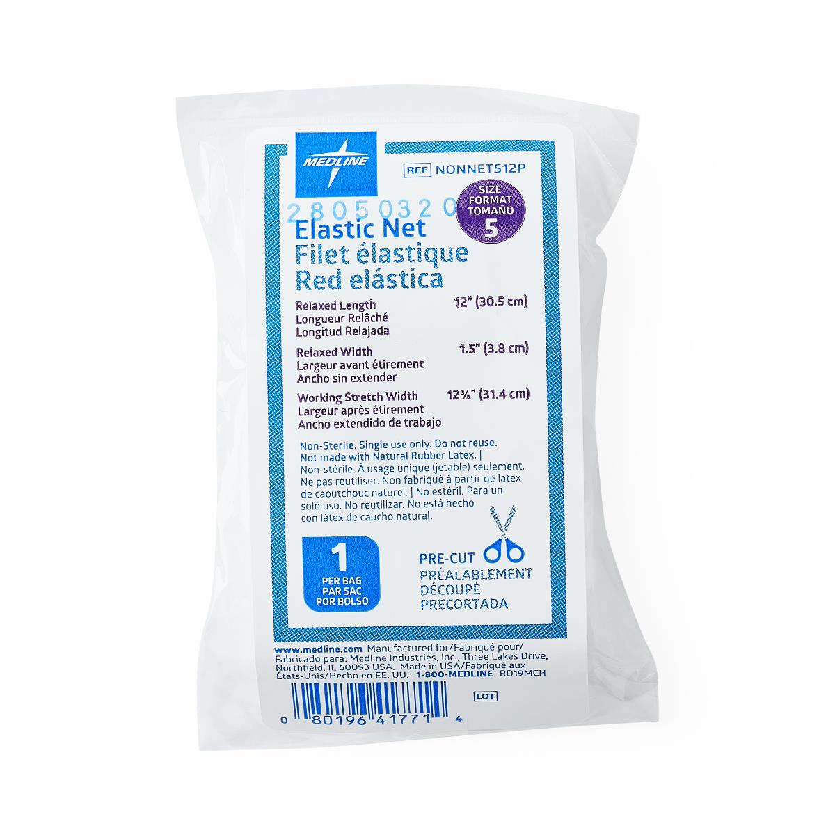 Medline Precut Elastic Wound Retainer Nets | Medline