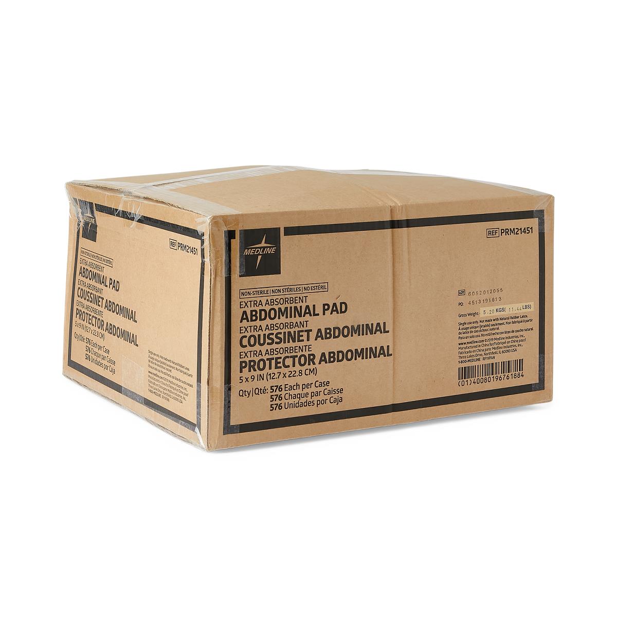 Medline Essentials Nonsterile Abdominal Pads | Medline