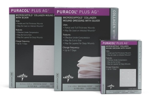 Puracol Plus AG+ Collagen Wound Dressings with Silver | Medline ...