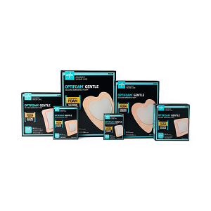 Optifoam Gentle Foam Dressings with Silicone Adhesive Border | Medline