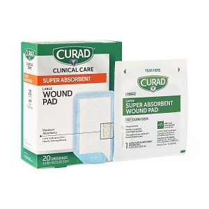 CURAD Clinical Advances Super Absorbent Polymer Wound Dressings ...