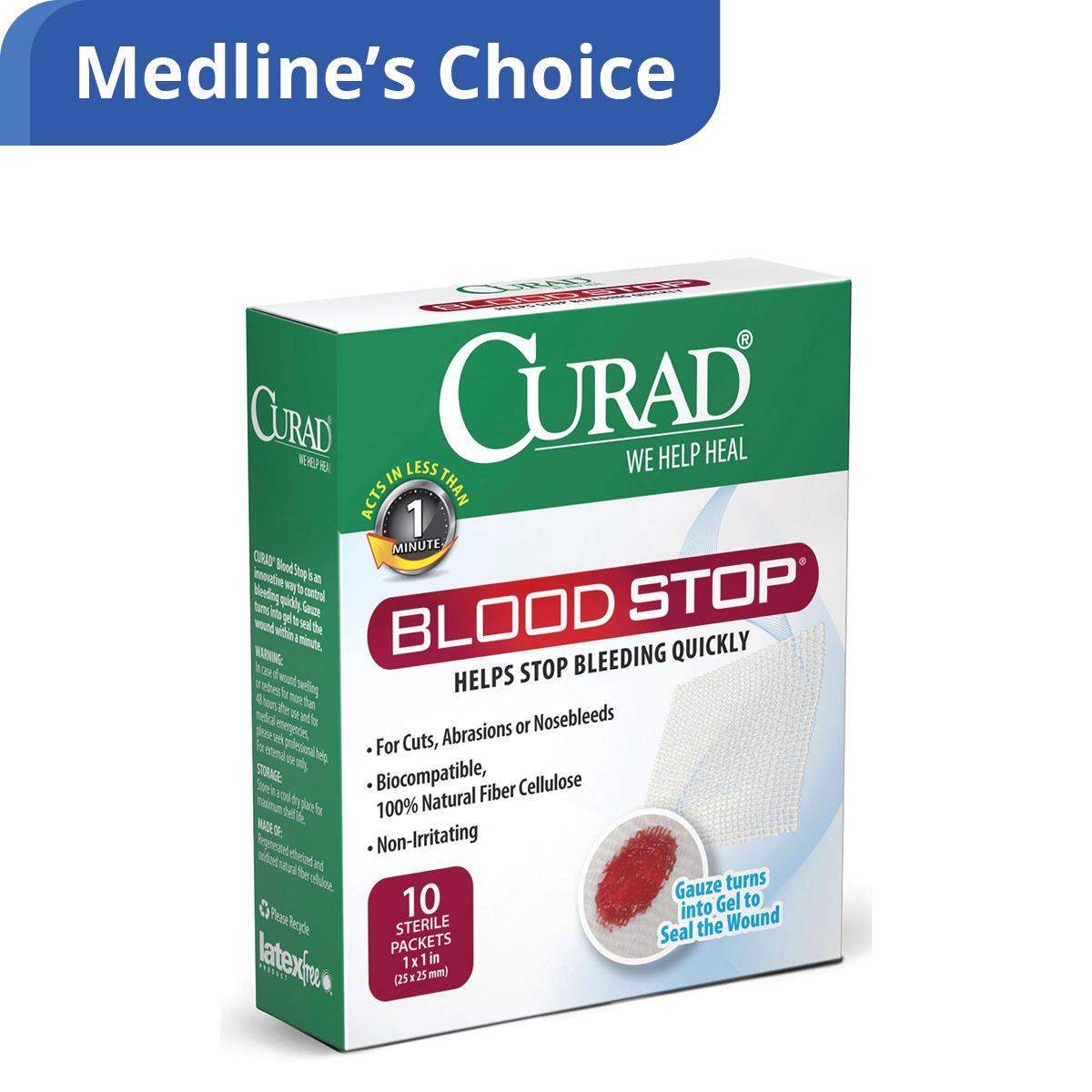 CURAD Bloodstop Hemostatic Gauze | Medline