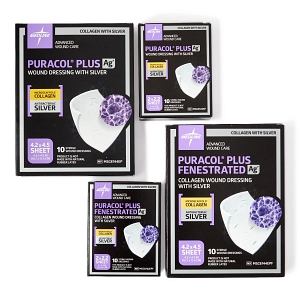 Puracol Plus AG+ Collagen Wound Dressings with Silver | Medline ...