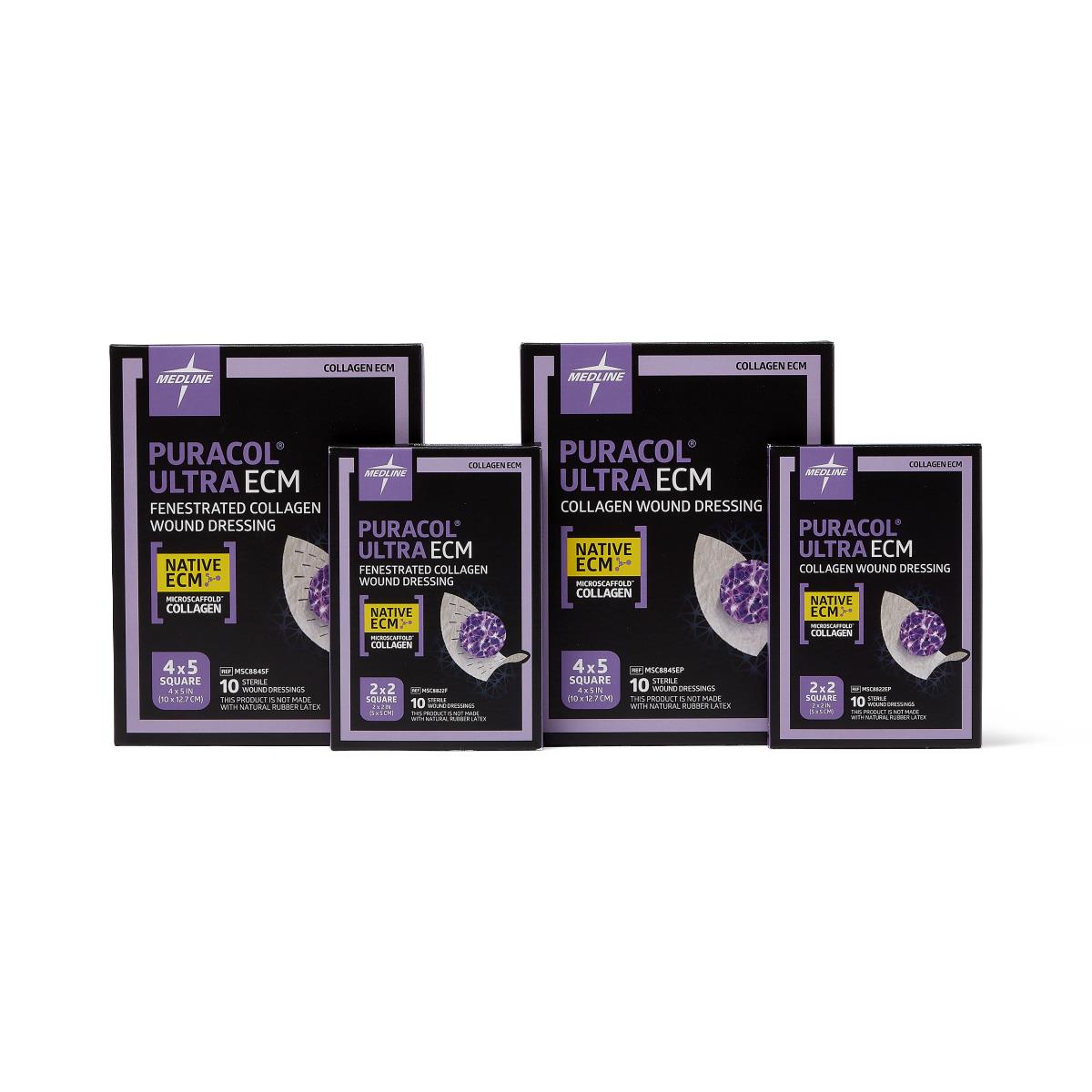 Puracol Ultra ECM Collagen Wound Dressings | Medline