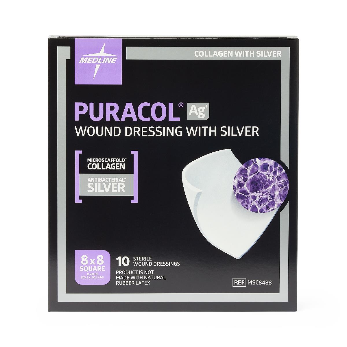 Puracol Ag Collagen Wound Dressings with Silver | Medline