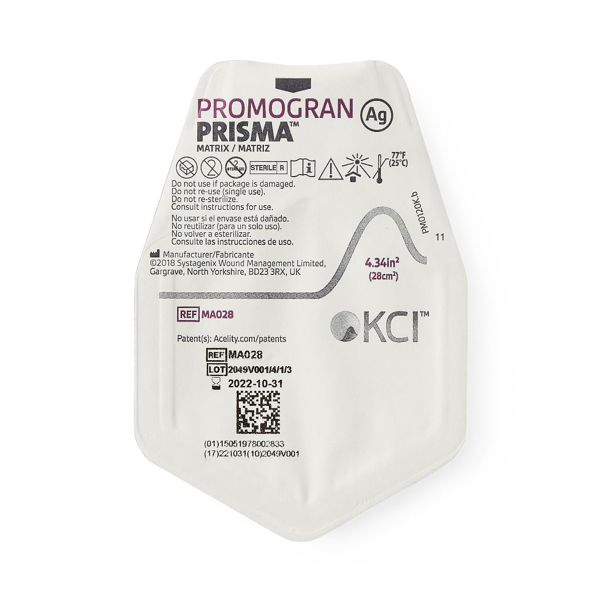 Promogran Prisma Collagen Matrix Wound Dressings with Silver | Medline