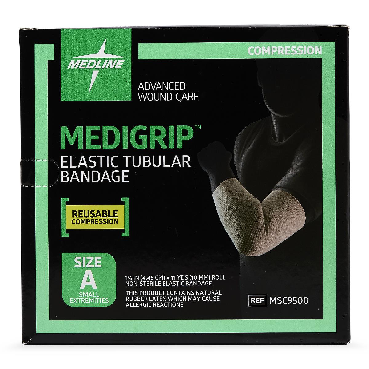 Medigrip Elastic Latex Tubular Support Bandages | Medline