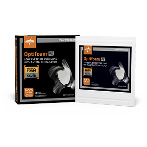Optifoam Ag+ Silver Sacrum Adhesive Foam Wound Dressings | Medline