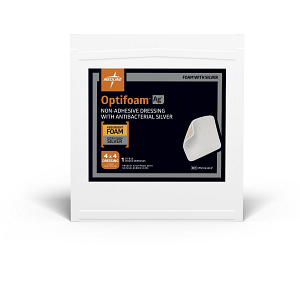 Optifoam Ag+ Silver Nonadhesive Foam Wound Dressing | Medline