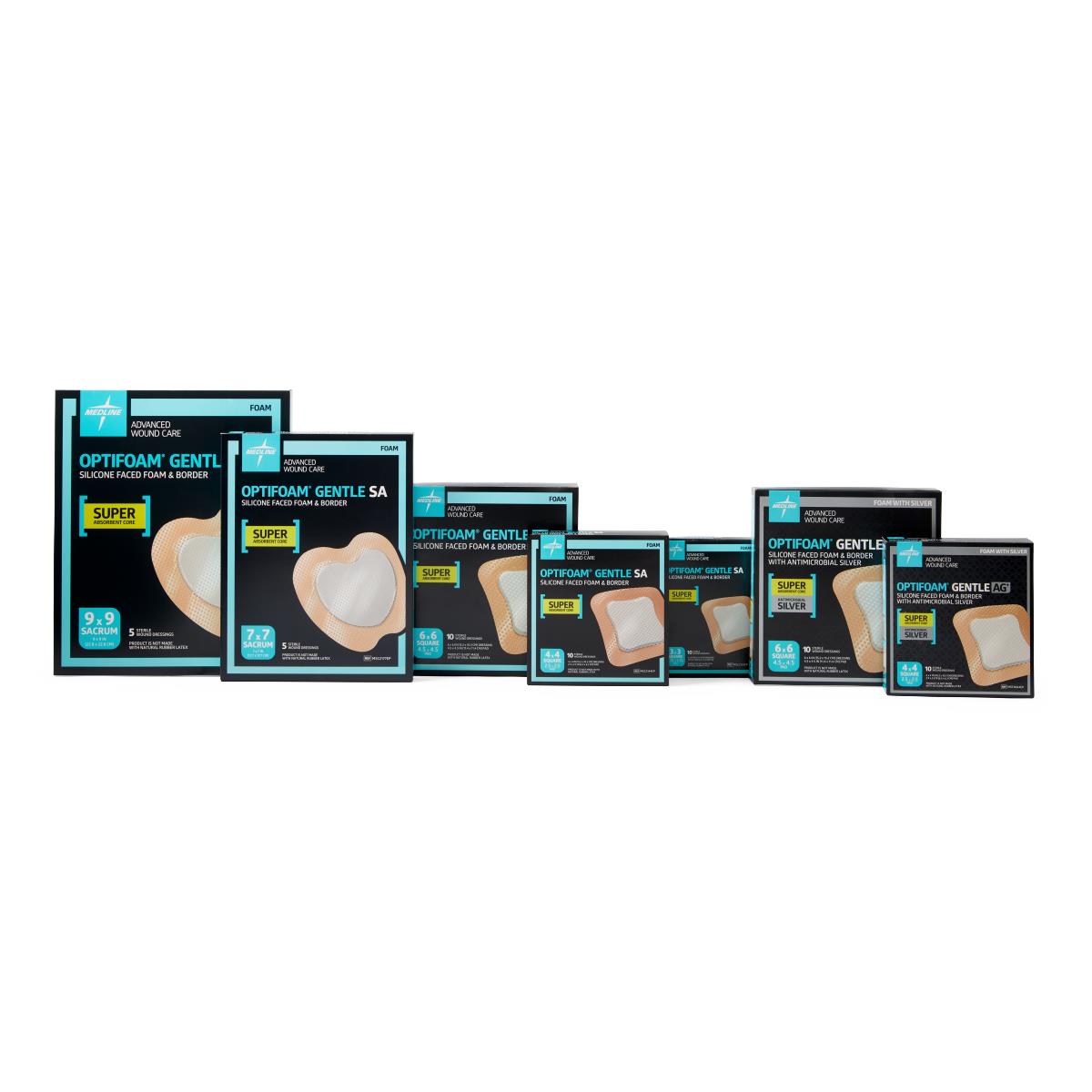 Optifoam Gentle SA Silicone-Faced Foam Wound Dressings | Medline