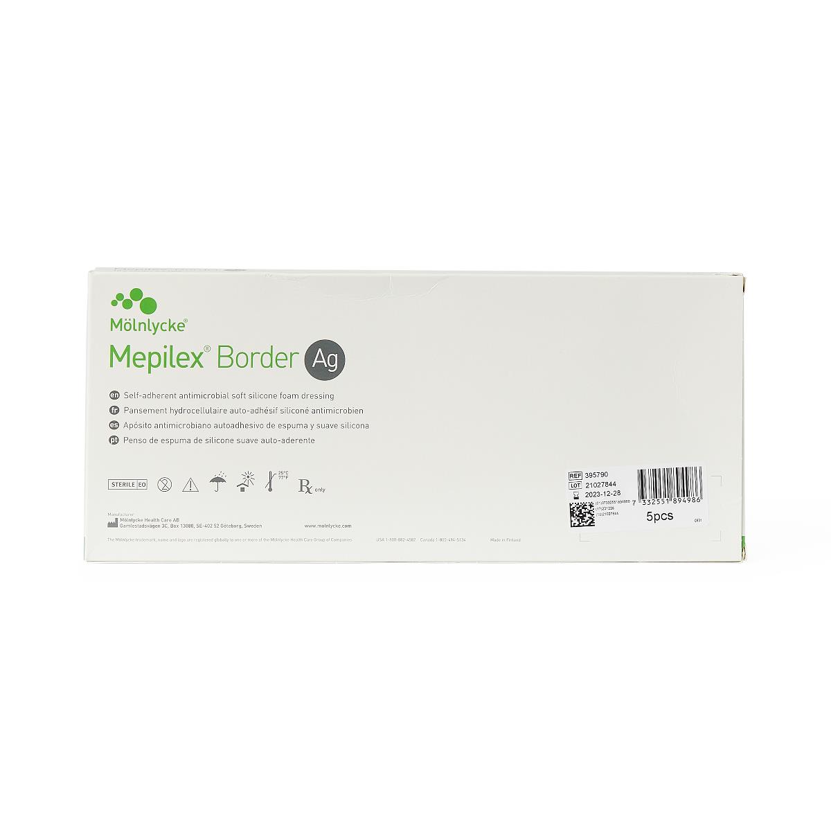 Mepilex Border Ag Adhesive Foam Dressings with Safetac | Medline