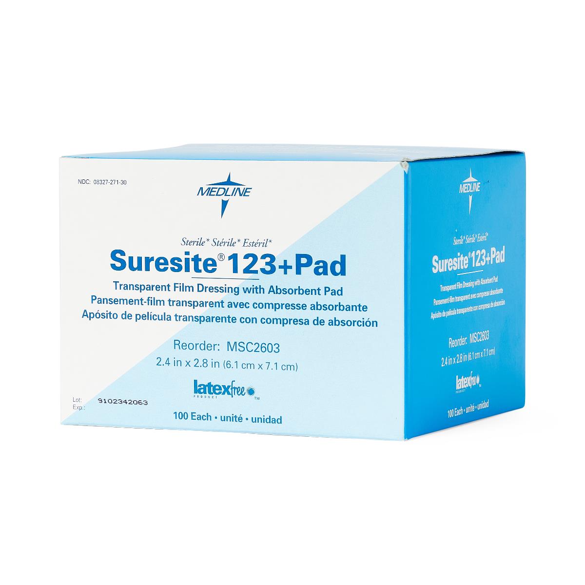 SureSite 123+ Pad Transparent Dressings | Medline