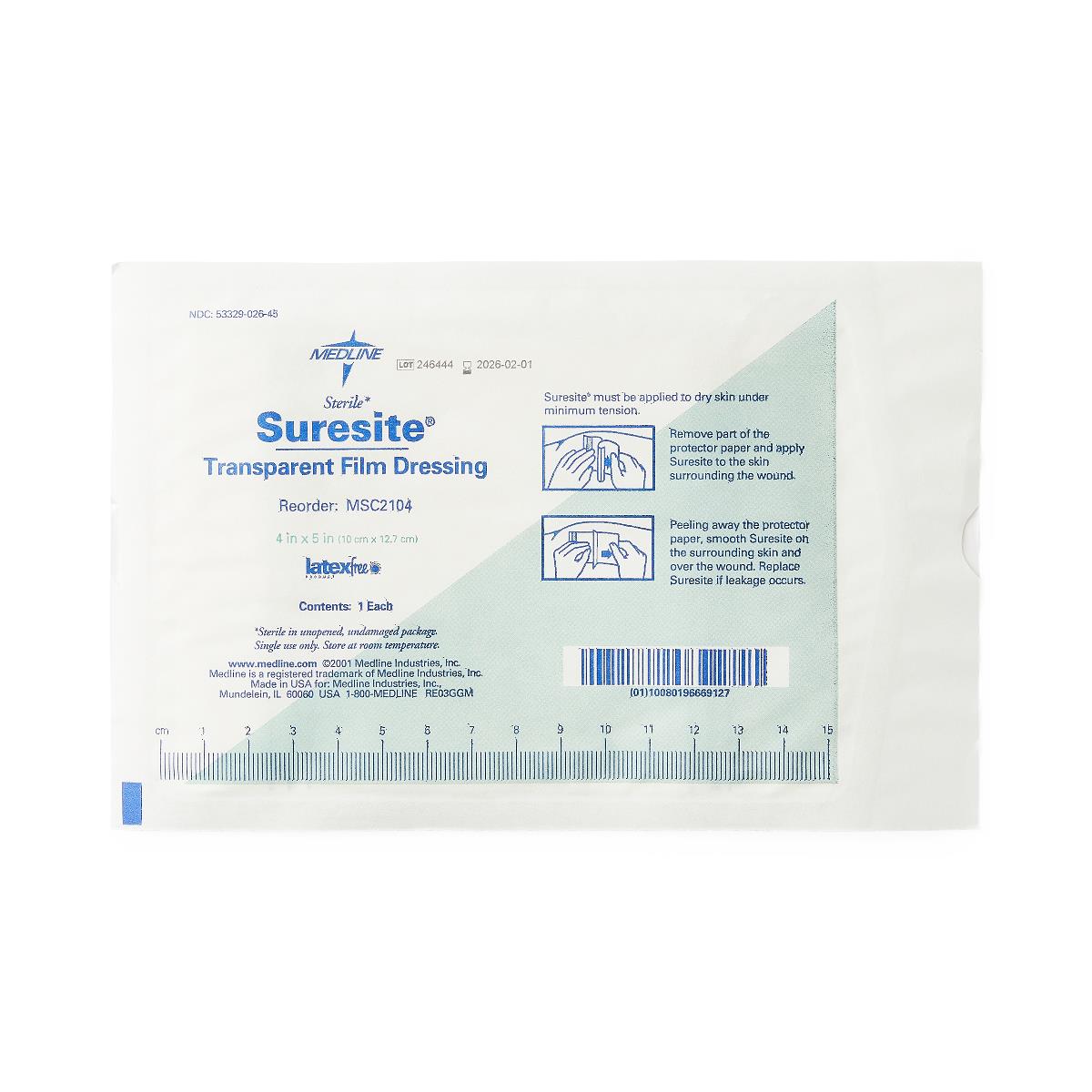 SureSite 2-Handle Transparent Dressings | Medline