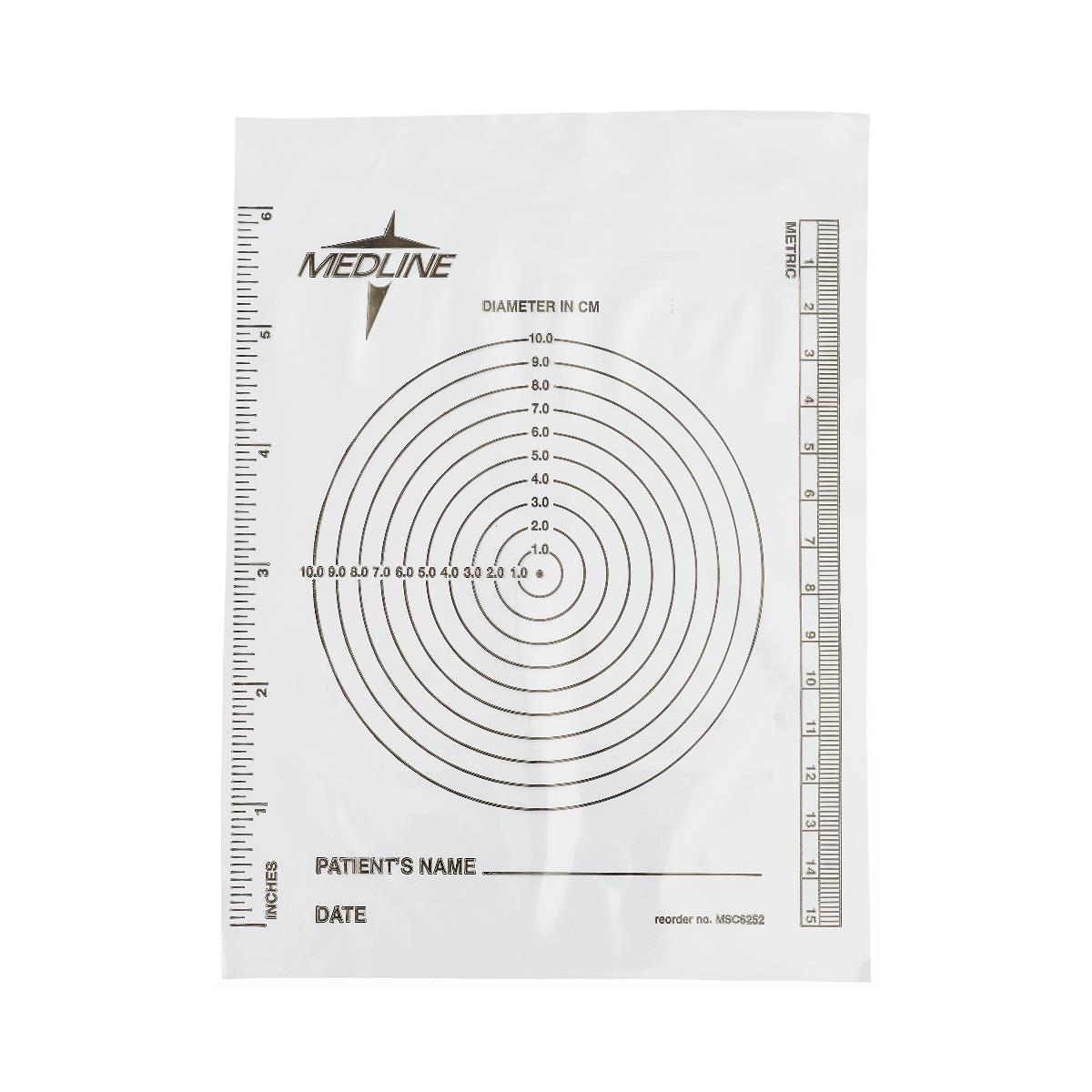 Bullseye Plastic Wound Ruler | Medline