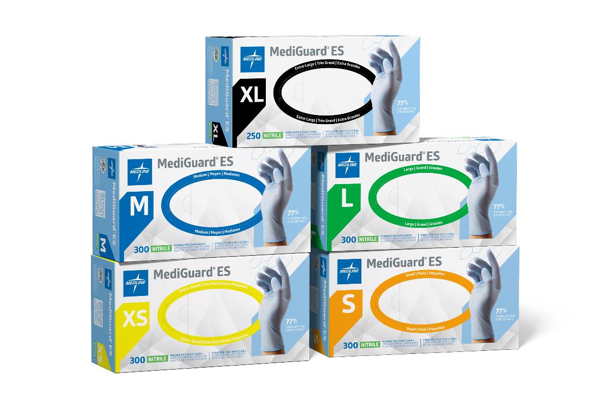 MediGuard ES Powder-Free Nitrile Exam Gloves | Medline