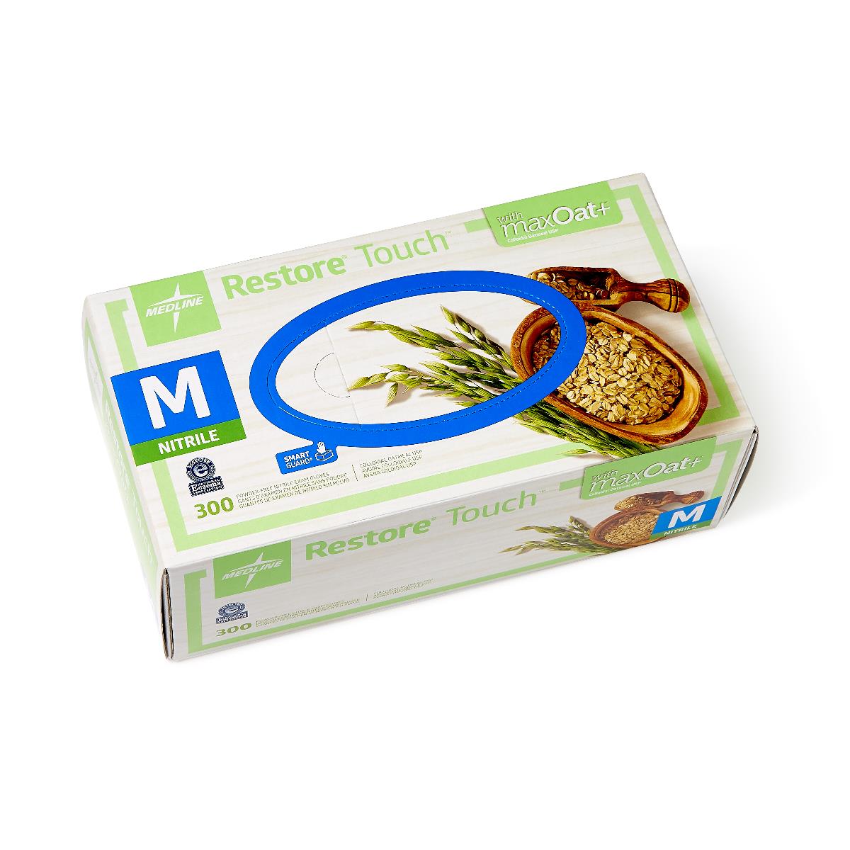 Restore Touch Nitrile Exam Gloves with Oatmeal | Medline