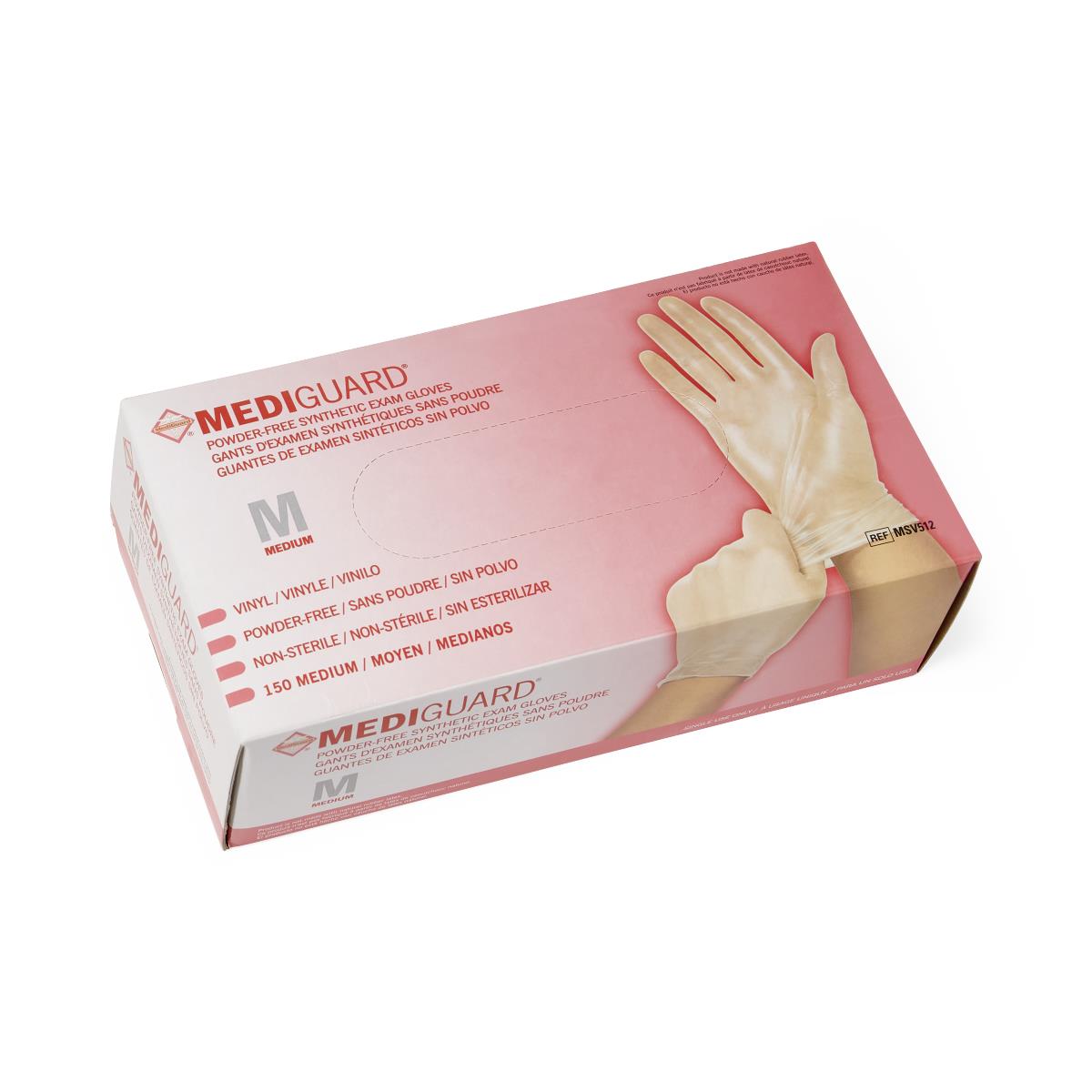 MediGuard Vinyl Synthetic Exam Gloves | Medline