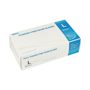 Medline Vinyl Powder-Free Clear Exam Gloves | Medline