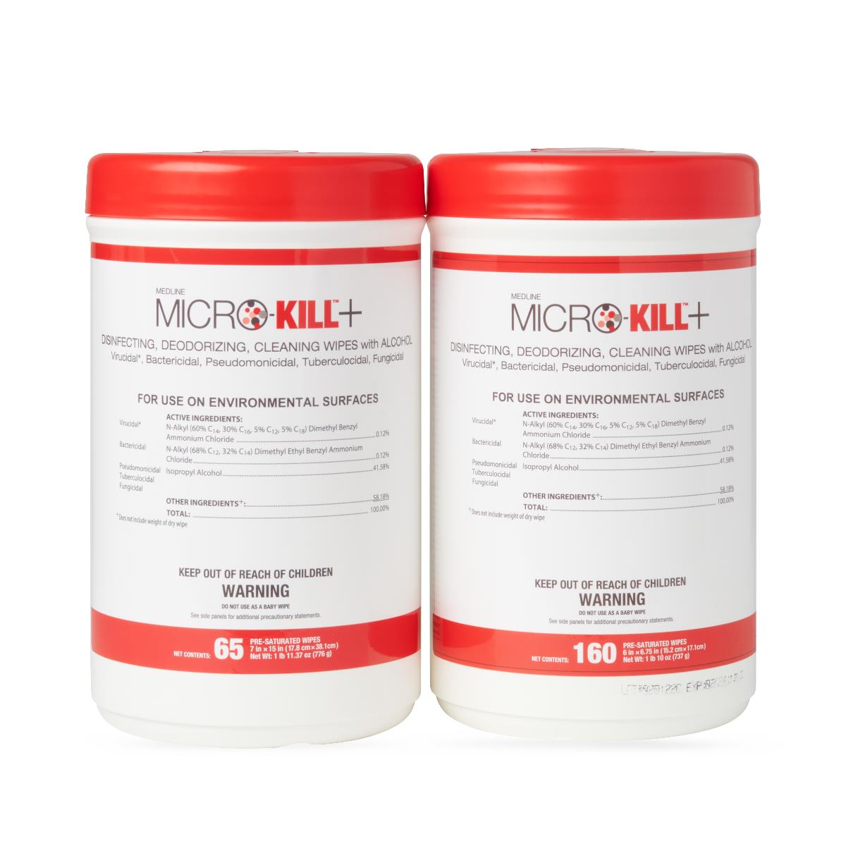 Micro-Kill+ Disinfecting/Deodorizing Cleaning Wipes with Alcohol | Medline