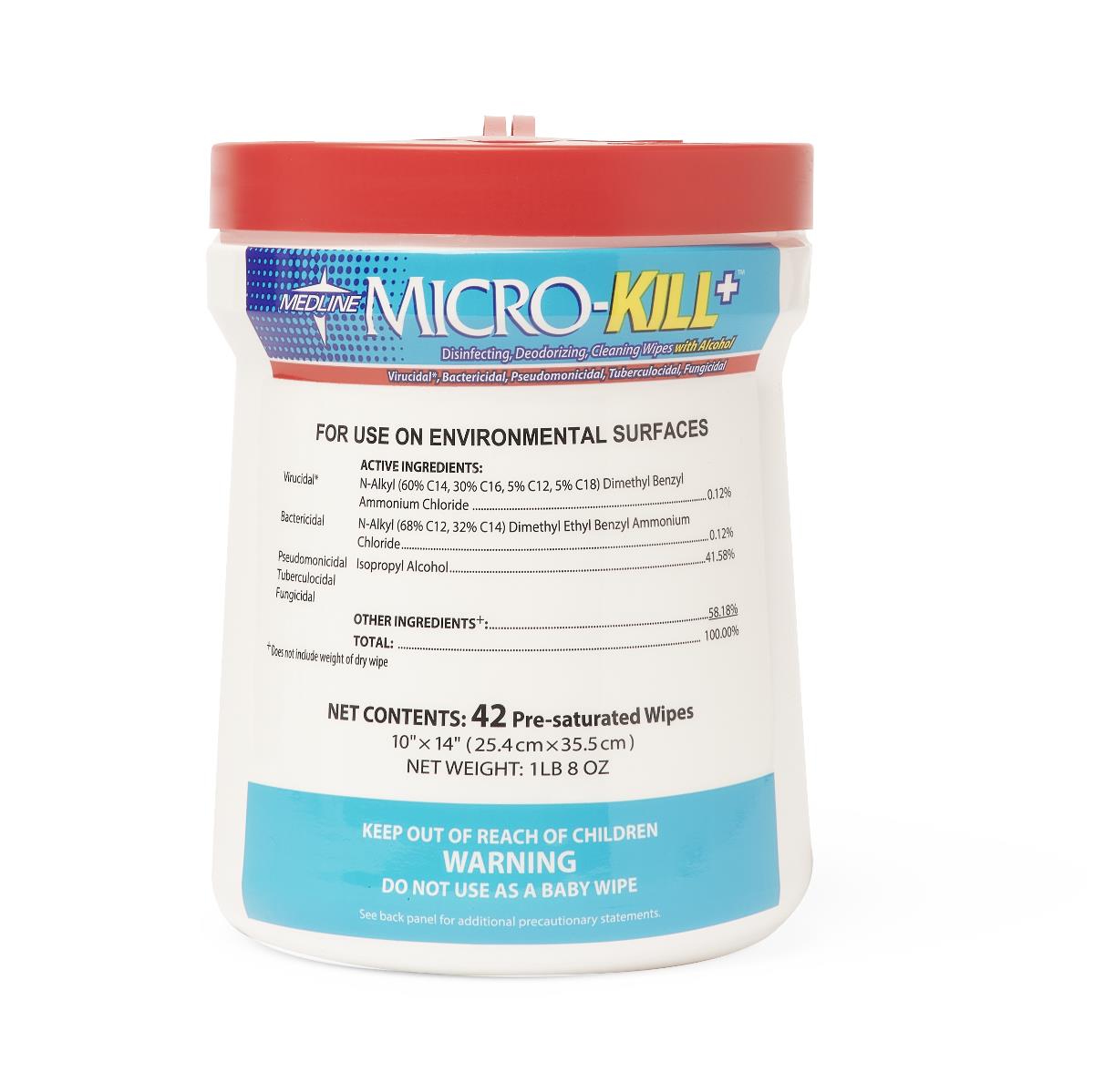 Micro-Kill+ Disinfecting/Deodorizing Cleaning Wipes with Alcohol | Medline
