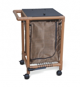 PVC Woodtone Single Hampers with Foot Pedal | Medline Industries, Inc.