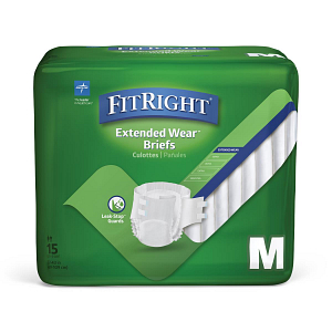 FitRight Extended Wear High-Capacity Adult Incontinence Briefs | Medline