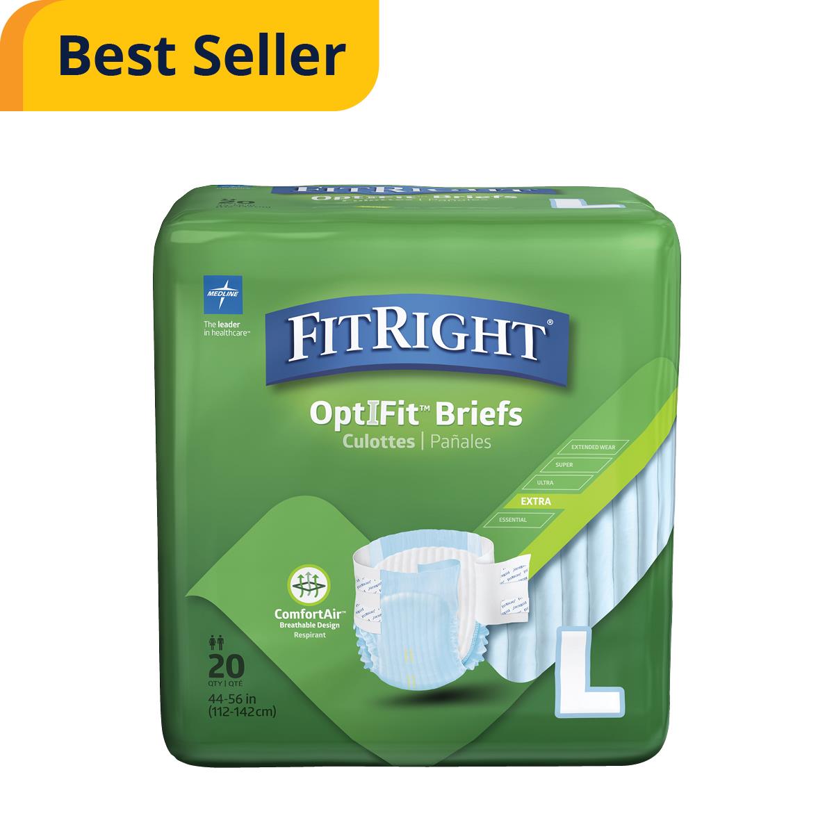 FitRight Extra Incontinence Briefs | Medline