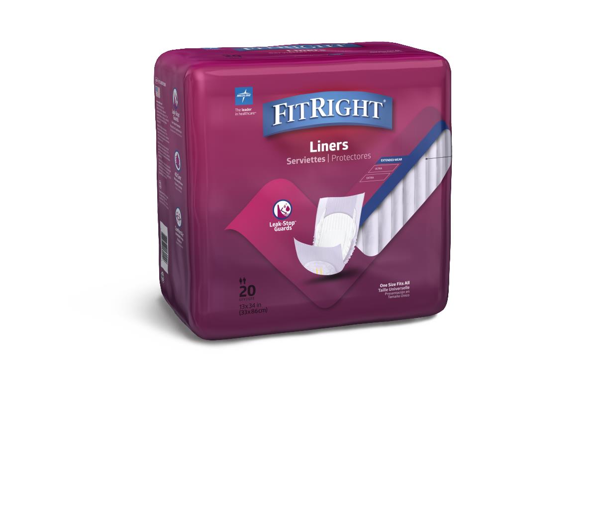 FitRight Incontinence Liners | Medline