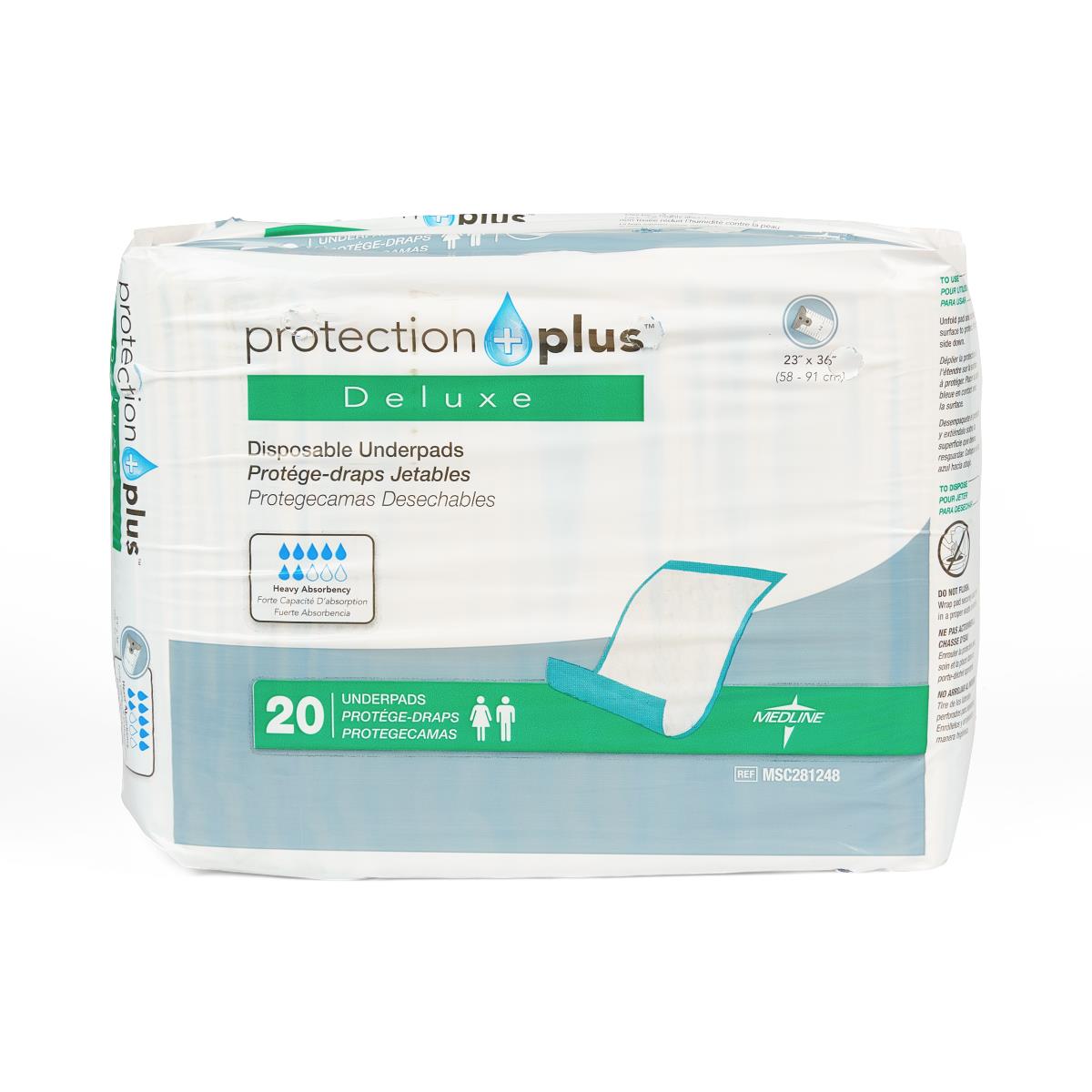 Protection Plus Disposable Underpads | Medline