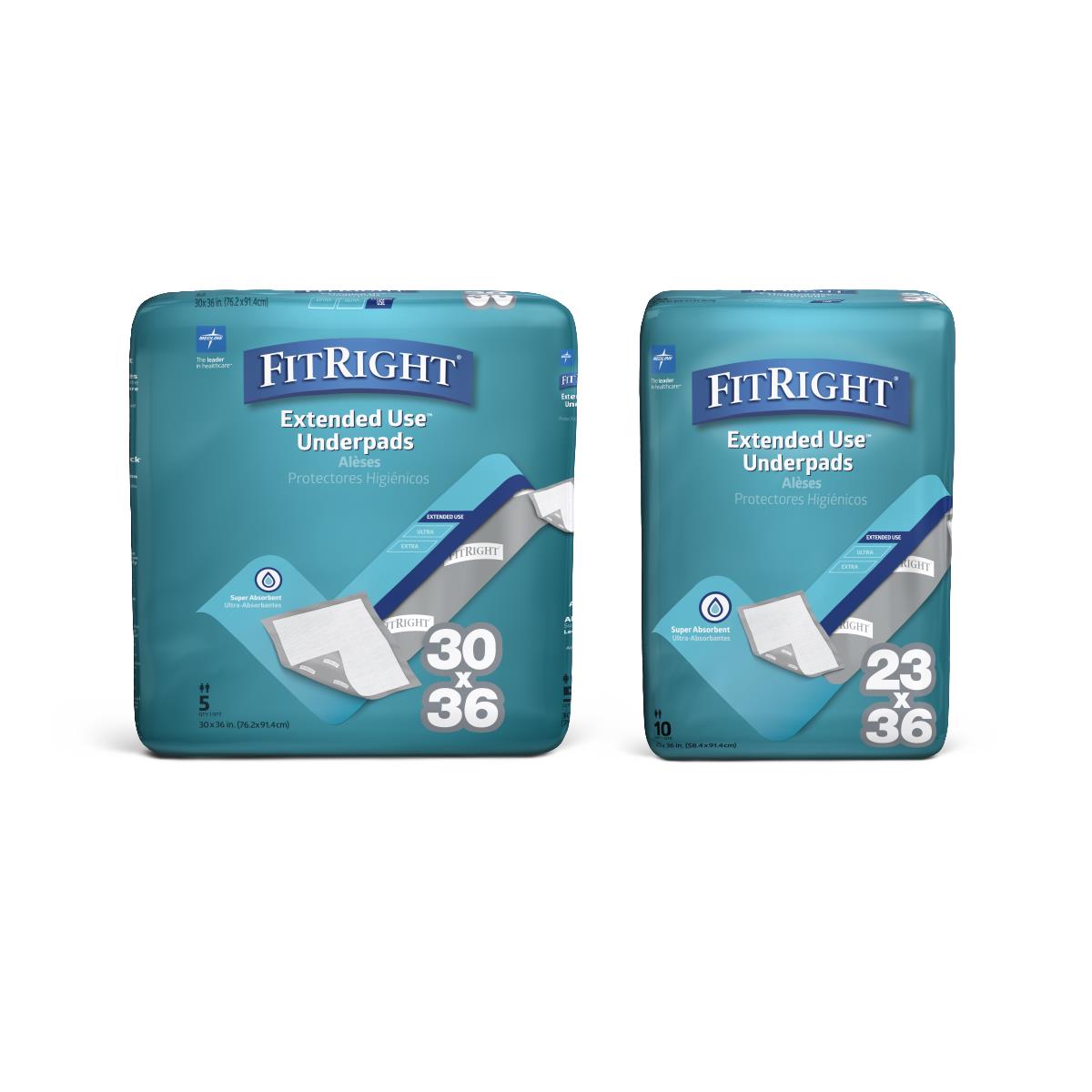 FitRight Extended-Use Premium Underpads | Medline