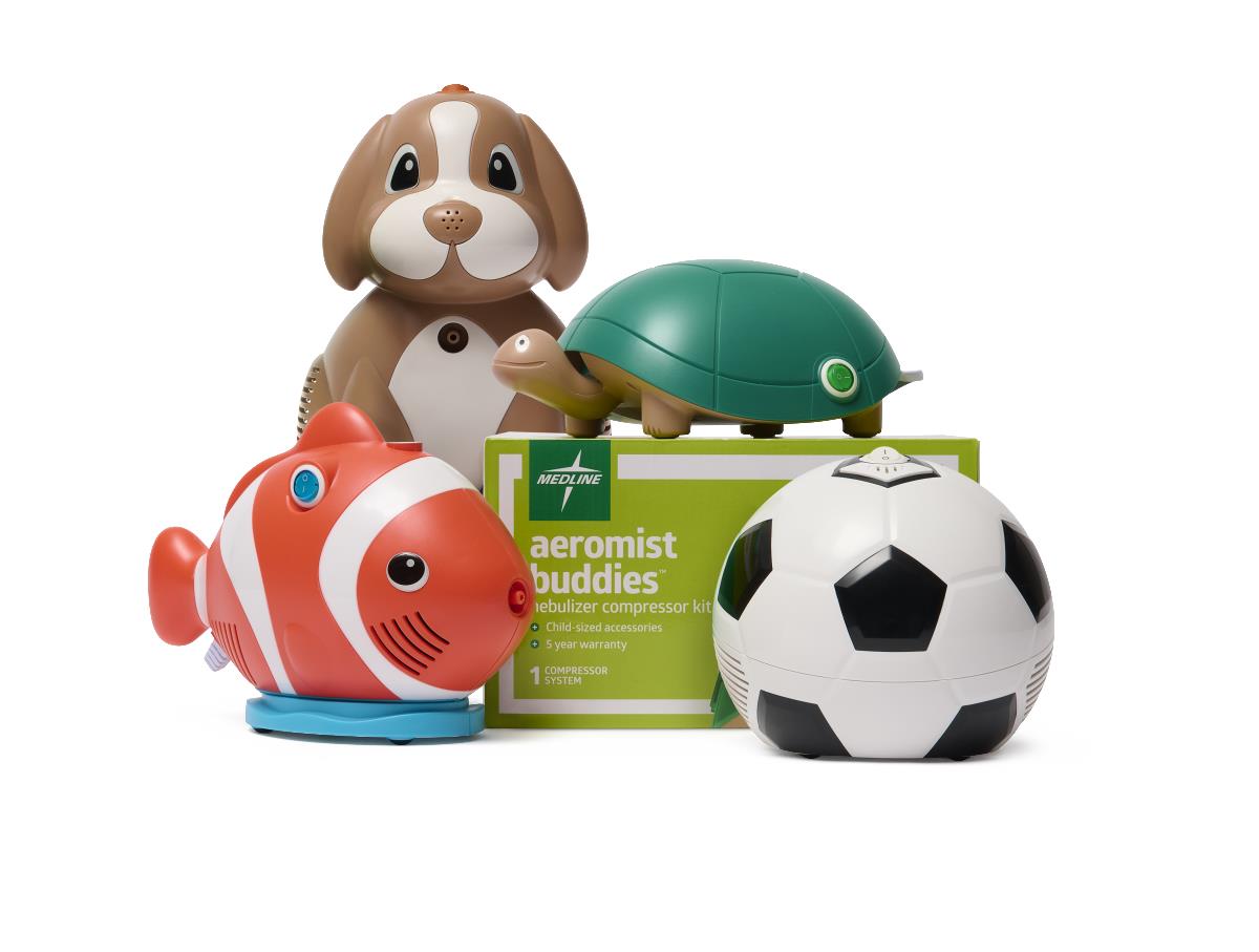 Medline Pediatric Aeromist Buddies Nebulizer Compressors | Medline