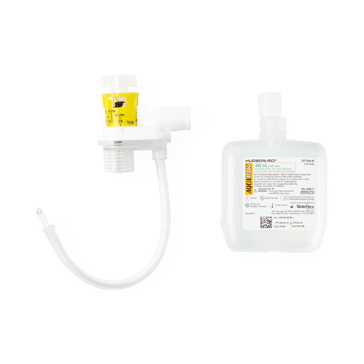 Medline Hudson RCI AquaPak Nebulizers with 028 Adapter and Water | Medline