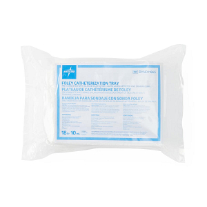 Medline Silicone-Elastomer Latex 2-Layer Foley Catheter Tray / Drain ...