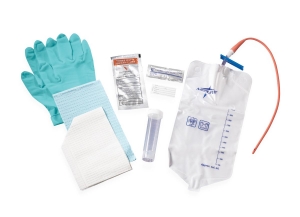 Pre-Connected Red Rubber Intermittent Catheter Trays | Medline ...