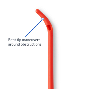 Red Rubber Latex Urethral Intermittent Catheter with Coude Tip ...