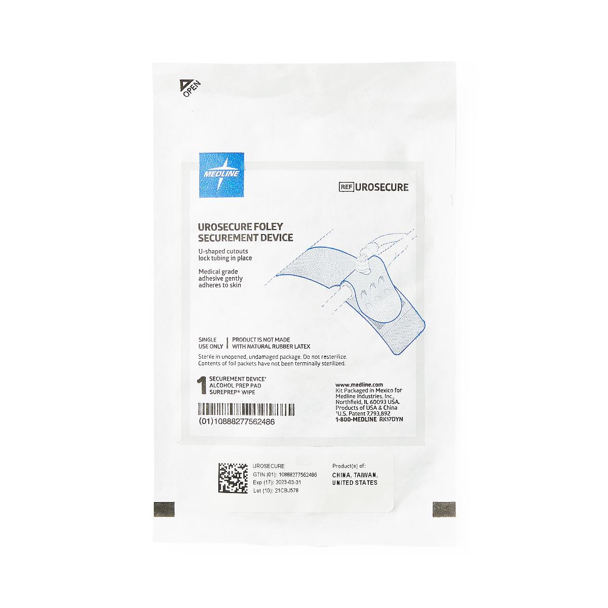 UroSecure Foley Catheter Securement Devices | Medline