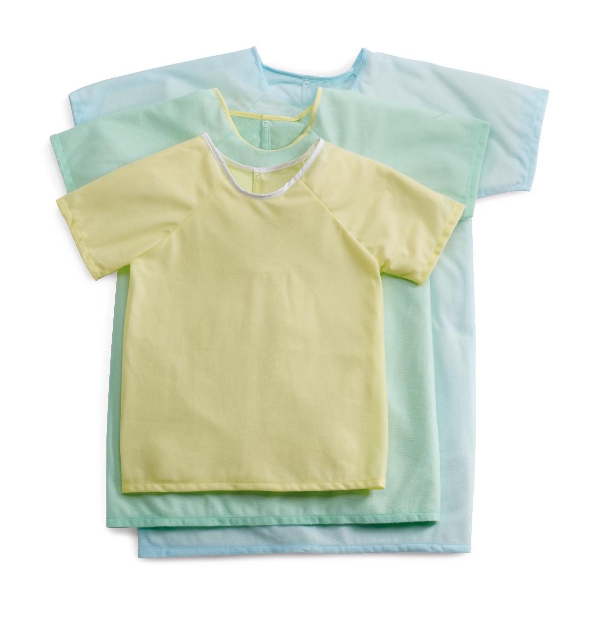 Snuggly Solids Pediatric Pajama Shirts | Medline
