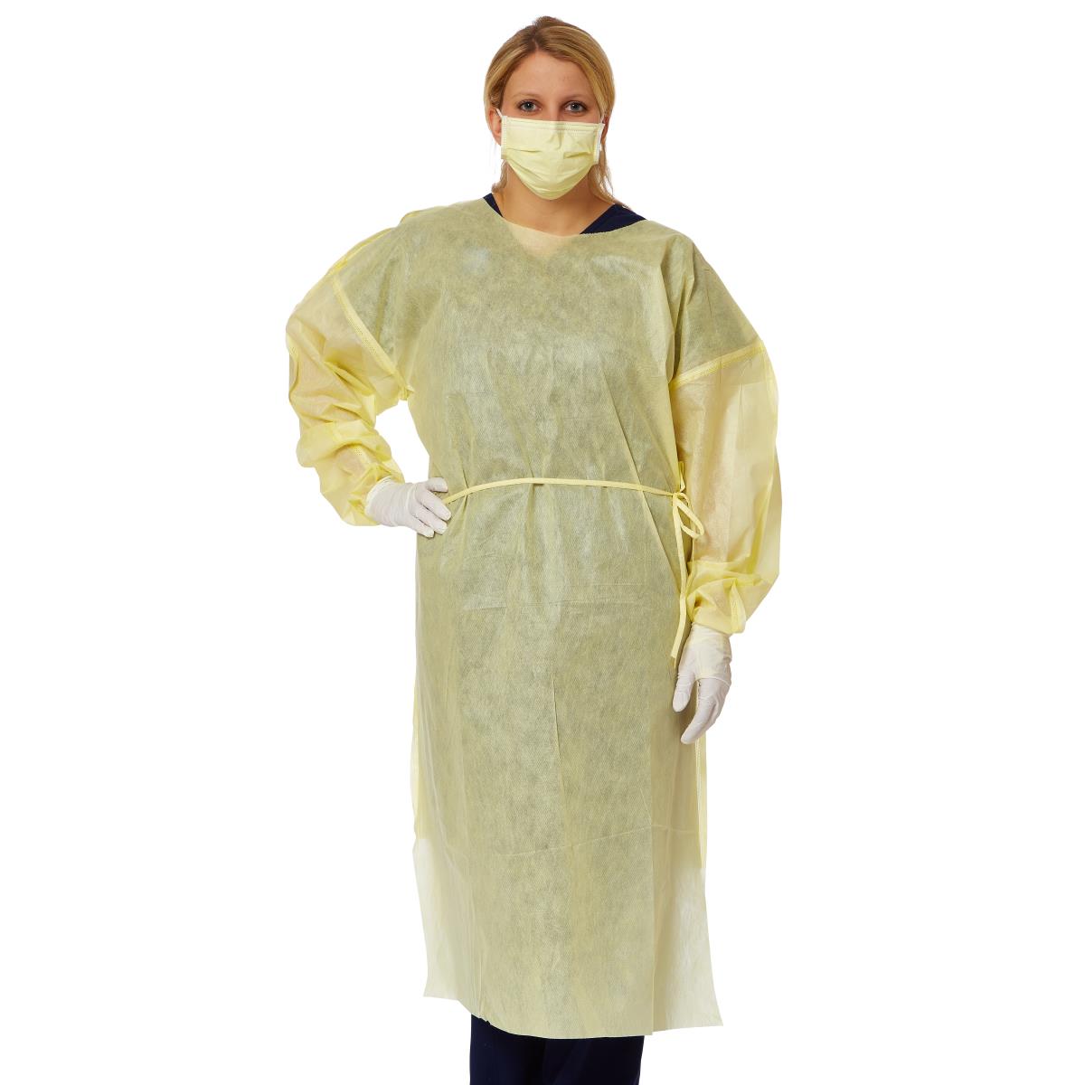 Medline Disposable AAMI Level 2 SMS Over-the-Head Isolation Gown | Medline