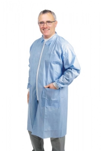 Disposable Zip-Front Multilayer Lab Coats | Medline Industries, Inc.