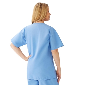 AngelStat Women's V-Neck Tunic Scrub Tops with 2 Pockets | Medline ...