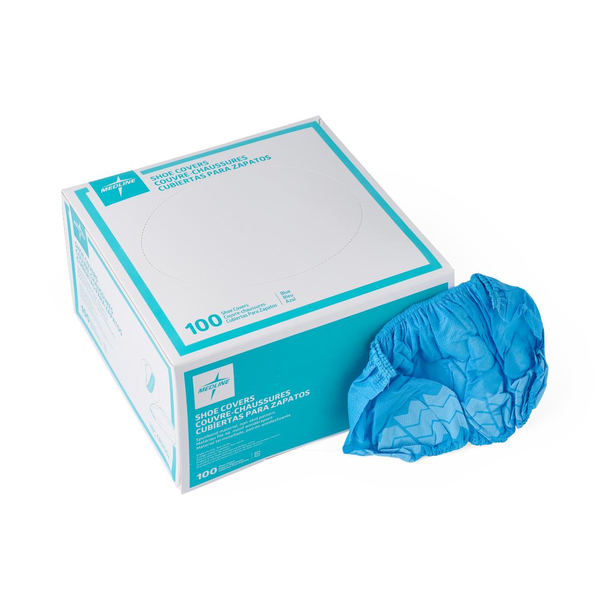 Medline Spunbonded Polypropylene Nonskid Shoe Covers | Medline