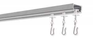 Supreme Cubicle Curtain Track Hardware with Spool Carriers | Medline ...