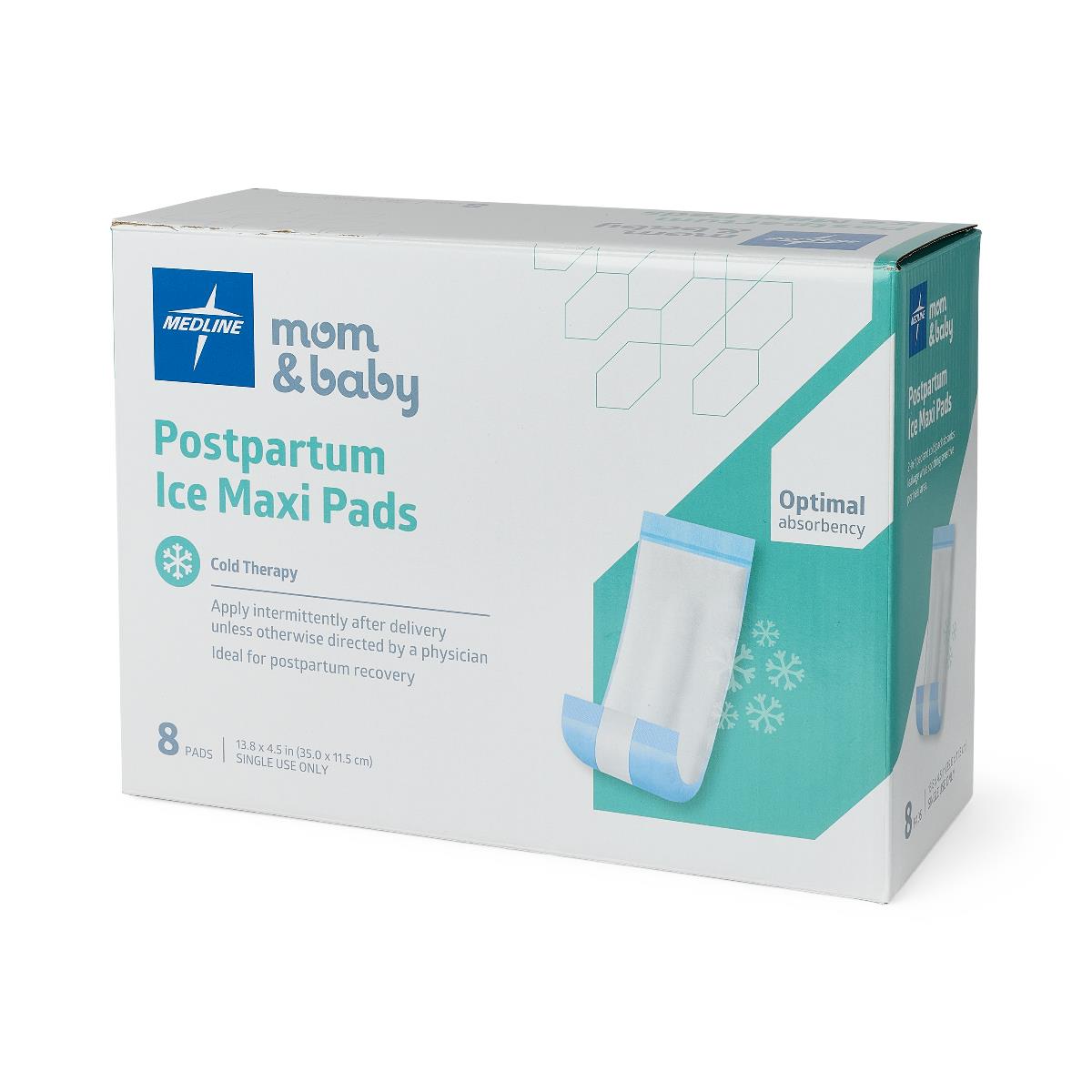 Medline Mom and Baby Postpartum Ice Maxi Pads | Medline