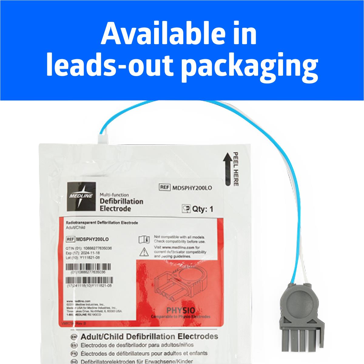 Medline Radiolucent/Radiotransparent Defibrillator Electrode Pads | Medline