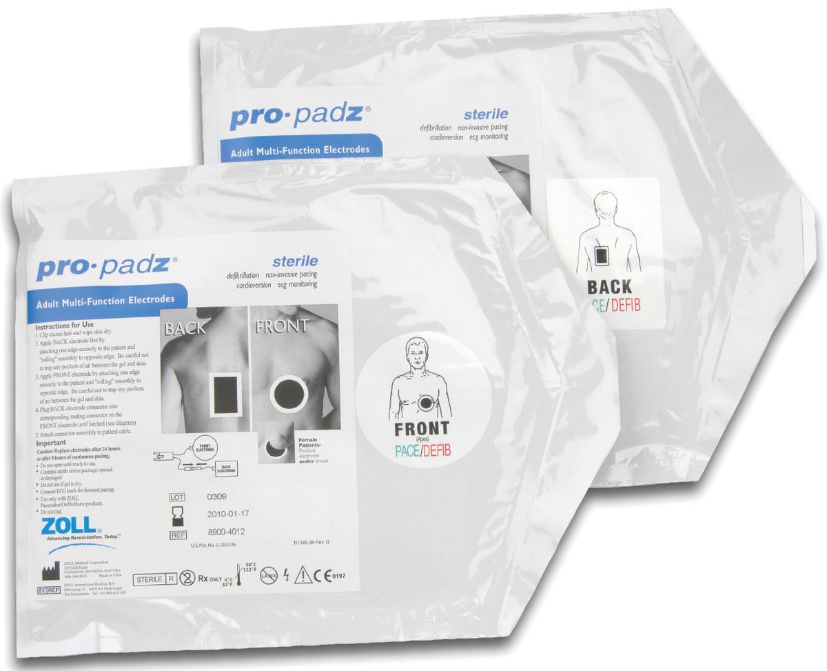 Pro Padz Radiolucent Solid Gel Electrodes | Medline