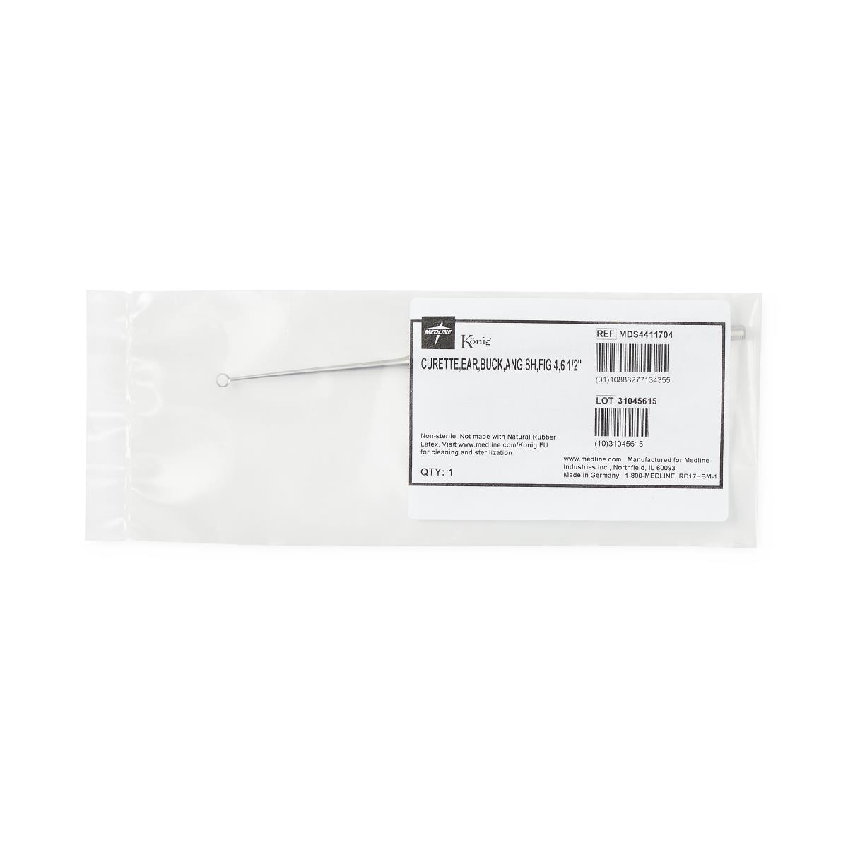 König Buck Angled Sharp Ear Curettes | Medline
