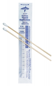 Sterile Cotton-Tipped Applicator With Plastic Shaft | Medline ...